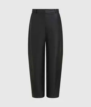 Karl Lagerfeld Faux Leather Barrel-leg Pants