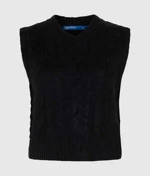 KL JEANS Jeans Cropped Cable Knit Vest