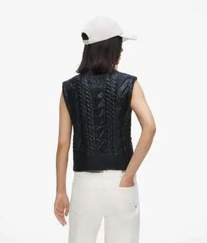 KL JEANS Jeans Cropped Cable Knit Vest