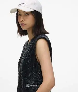 KL JEANS Jeans Cropped Cable Knit Vest