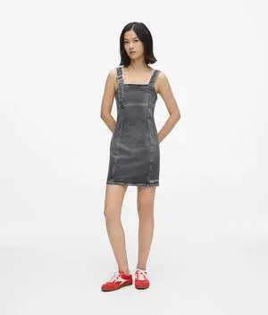 KL JEANS Belted Denim Dress - Soft Tinted Blue