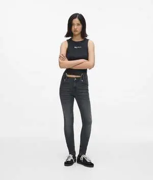 Karl Lagerfeld Cutaway Waist Jeans