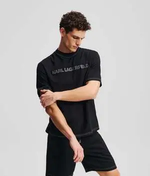 Karl Lagerfeld Contrast Stitch T-shirt - Black