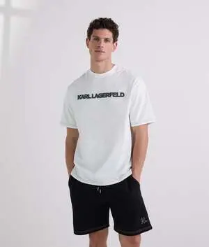 Karl Lagerfeld Contrast Stitch T-shirt - White