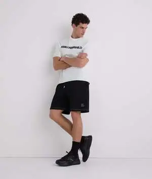 Karl Lagerfeld Contrast Stitch T-shirt - White