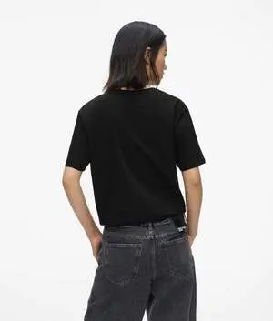 Karl Lagerfeld Tie Detail T-shirt - Black