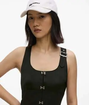 Karl Lagerfeld Sleeveless Racerback Dress
