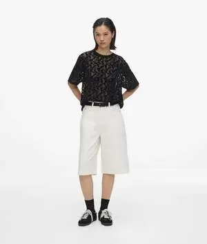 KL JEANS Denim Bermuda Shorts - White