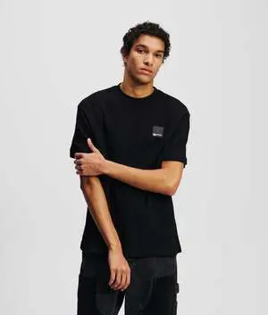 KL JEANS Waffle T-shirt - Black