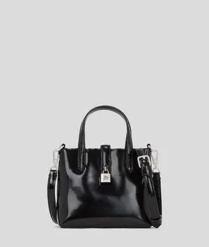 Karl Lagerfeld K/autograph Padlock Mini Tote Bag - Black