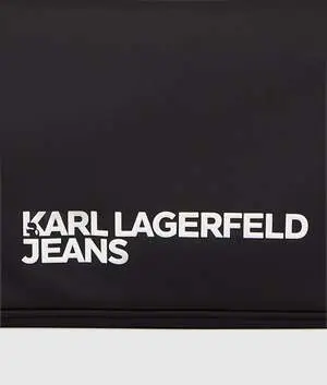 Karl Lagerfeld Logo Nylon Shoulder Bag