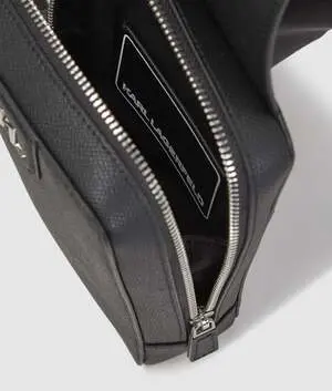 Karl Lagerfeld K/monogram Sling Bag In Smooth Cow Leather