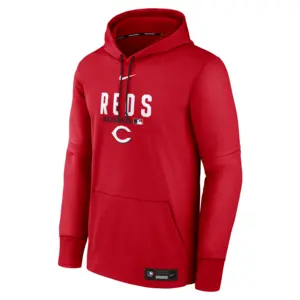 Nike Cincinnati Reds Authentic Collection Pullover Hoodie - Red