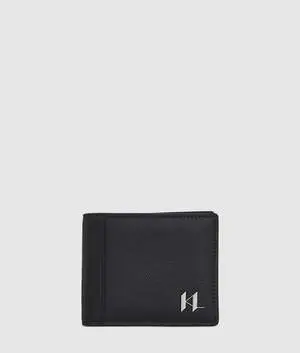 Karl Lagerfeld K/monogram Leather Wallet - Black