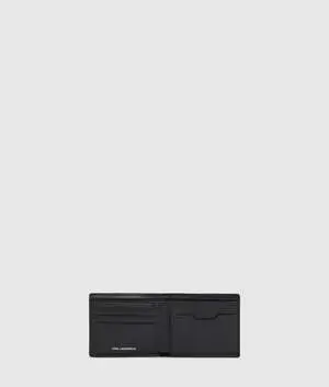Karl Lagerfeld K/monogram Leather Wallet - Black