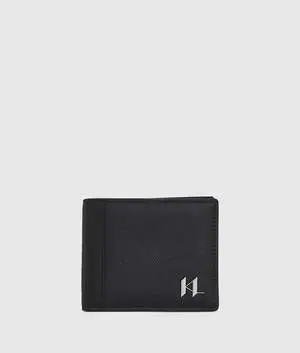 Karl Lagerfeld K/monogram Leather Wallet - Black