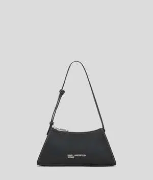 KL JEANS Jeans Metal Logo Shoulder Bag - Black