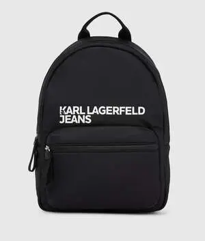 KL JEANS Jeans Logo Nylon Backpack - Black