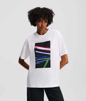 KL JEANS Jeans Love Unlocked Graphic T-shirt - White