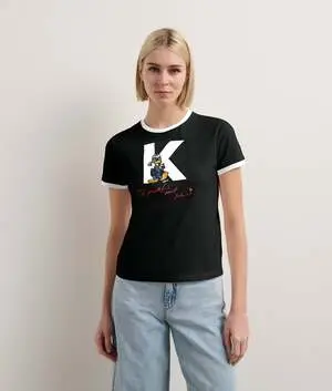 Karl Lagerfeld X Disney Collaboration T-shirt - Black