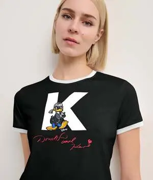 Karl Lagerfeld X Disney Collaboration T-shirt - Black