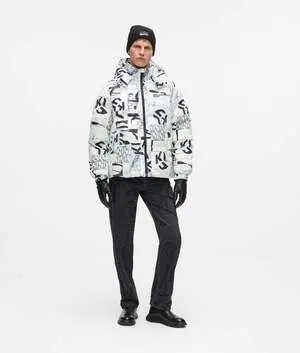 KL JEANS All-over Monogram Puffer Jacket