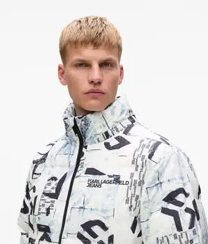 KL JEANS All-over Monogram Puffer Jacket