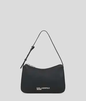 KL JEANS Jeans Metal Logo Shoulder Bag - Black