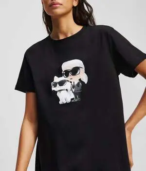 Karl Lagerfeld Organic Cotton Ikon T-shirt Dress