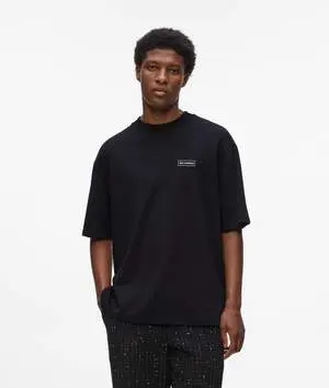 Karl Lagerfeld Logo Patch T-shirt - Black