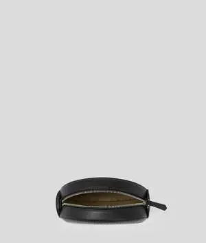 Karl Lagerfeld K/circle Embossed Logo Round Crossbody Bag
