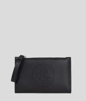 Karl Lagerfeld K/circle Slim Bifold Wallet - Black
