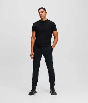 Karl Lagerfeld Mohair Blend Tailored Slim Fit Pants