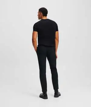 Karl Lagerfeld Mohair Blend Tailored Slim Fit Pants