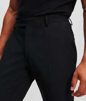 Karl Lagerfeld Mohair Blend Tailored Slim Fit Pants
