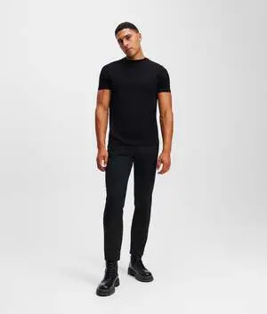 Karl Lagerfeld Mohair Blend Tailored Slim Fit Pants