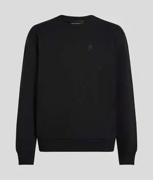 Karl Lagerfeld Embroidered Crewneck Sweatshirt - Black