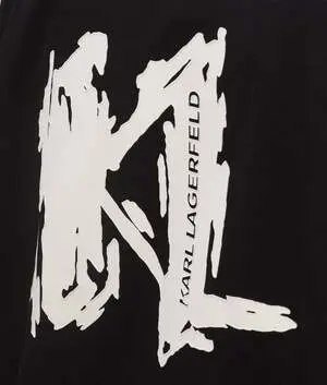 Karl Lagerfeld Graphic Monogram T-shirt - Black