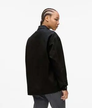 KL JEANS Cotton Overshirt With Logo Embroidery