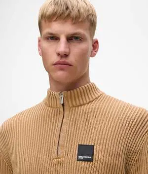 KL JEANS Relaxed Half-zip Sweater