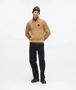 KL JEANS Relaxed Half-zip Sweater