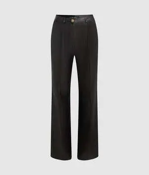 Karl Lagerfeld Straight-leg Leather Trousers