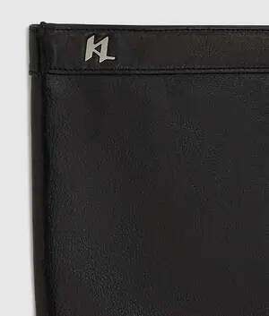Karl Lagerfeld K/monogram Leather Gloves