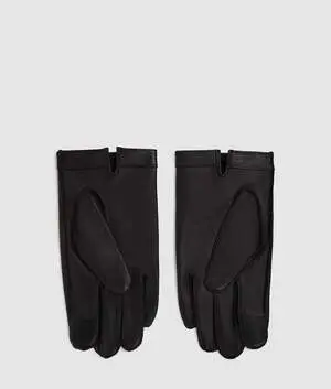Karl Lagerfeld K/monogram Leather Gloves