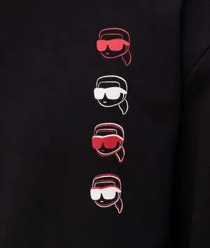 Karl Lagerfeld Ikon Print Crewneck Sweatshirt
