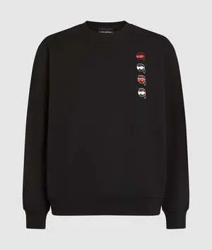 Karl Lagerfeld Ikon Print Crewneck Sweatshirt
