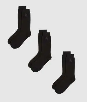 Karl Lagerfeld Kameo Socks – 3-pack - Black