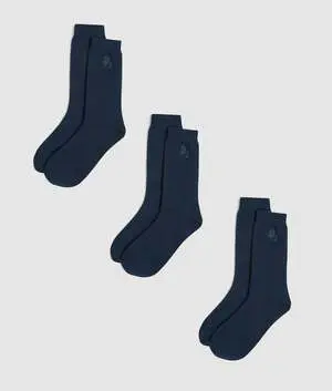 Karl Lagerfeld Kameo Socks – 3-pack - Evening Blue
