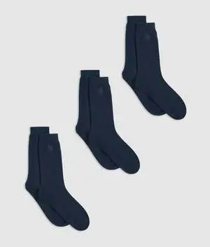 Karl Lagerfeld Kameo Socks – 3-pack - Evening Blue
