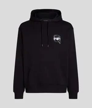 Karl Lagerfeld Ikon Hoodie With Embroidered Motif